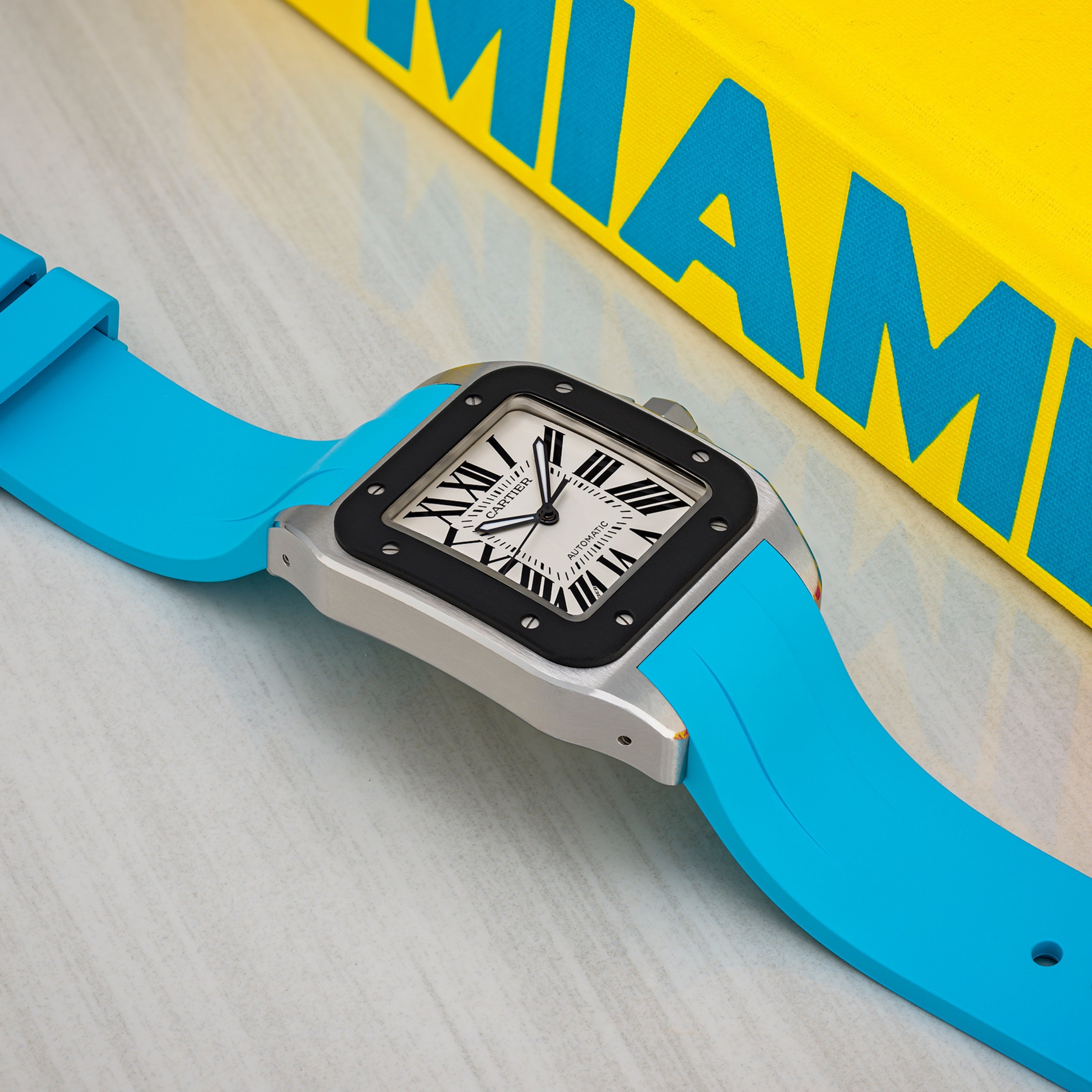 Rubber Watch Bands for Cartier Watches by Horus Straps