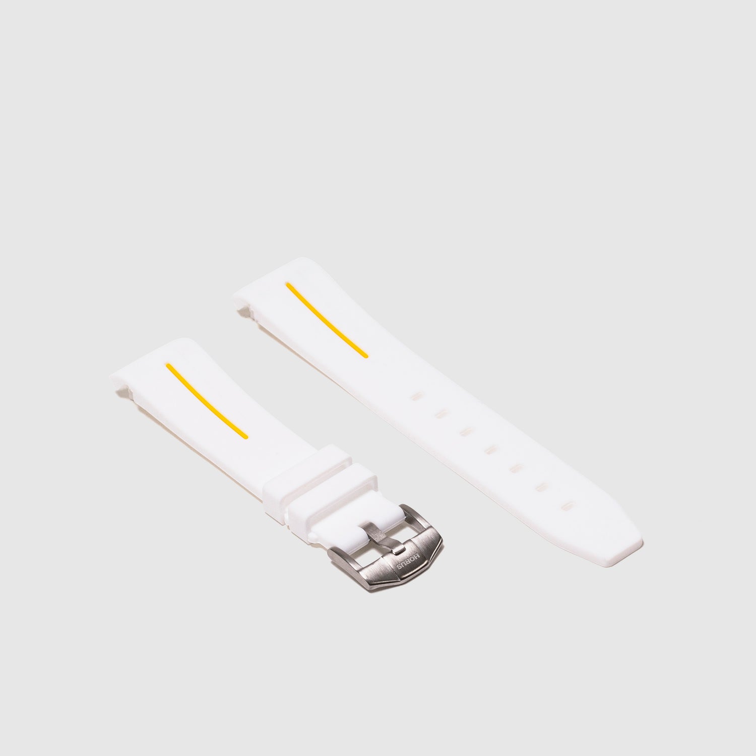 Rubber Strap for Swatch x Omega Moonswatch - Corsa White & Yellow ...