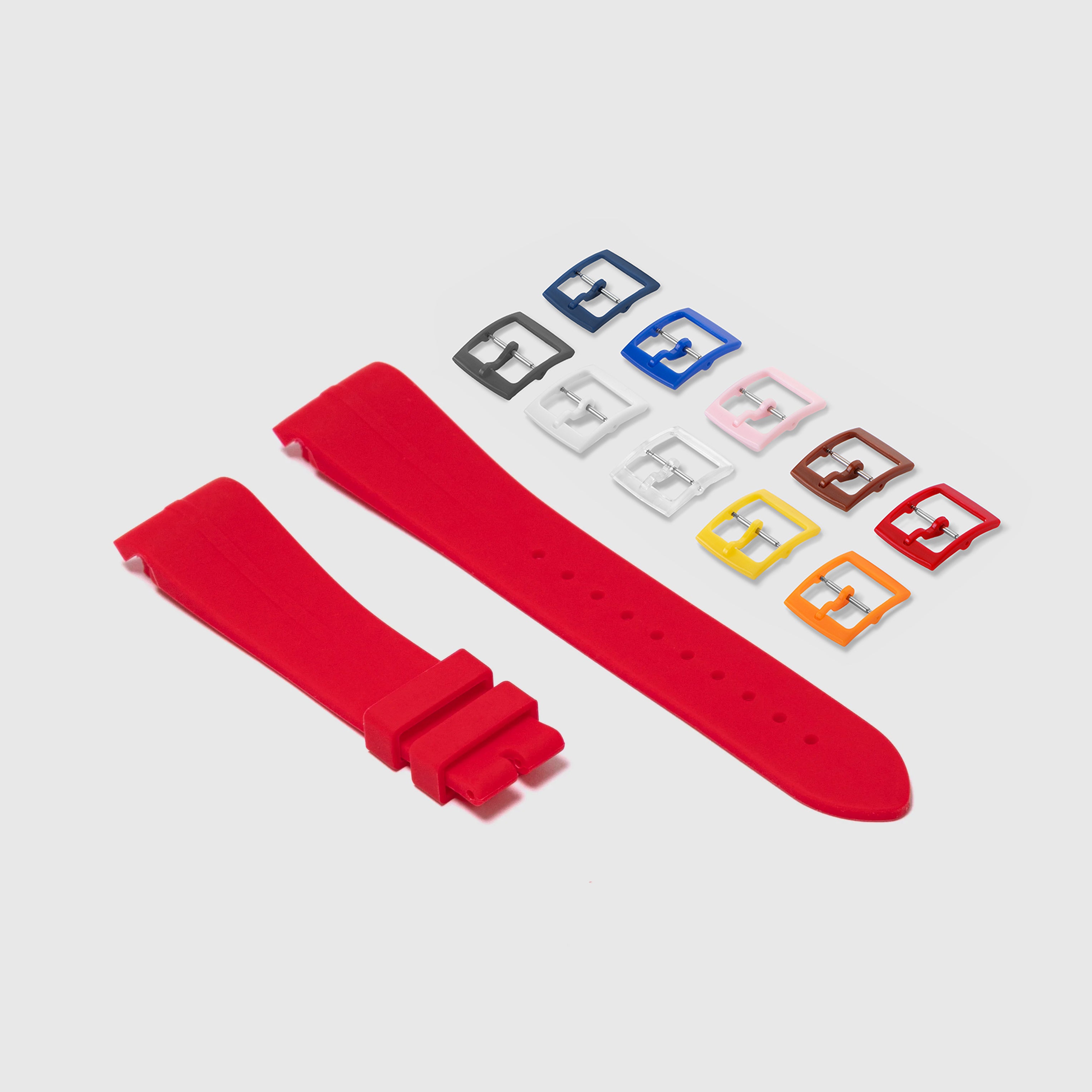 Rubber Strap for Swatch x Omega Moonswatch Mix & Match Buckle - Heat R