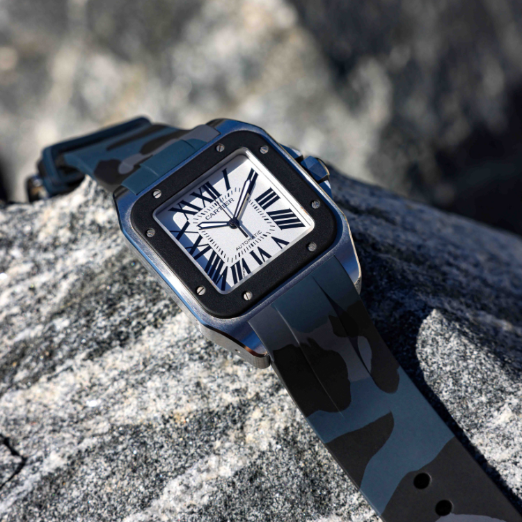 Rubber Watch Bands for Cartier Watches by Horus Straps
