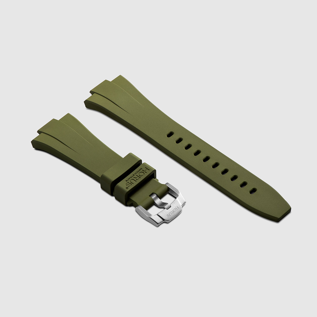 FKM Rubber Strap for Tissot PRX - Moss Green – Horus Watch Straps
