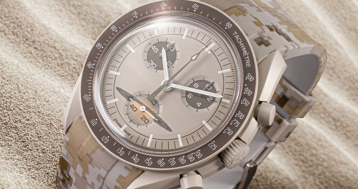 Rubber Strap for Swatch x Omega Moonswatch - Desert Digi Camo – Horus ...