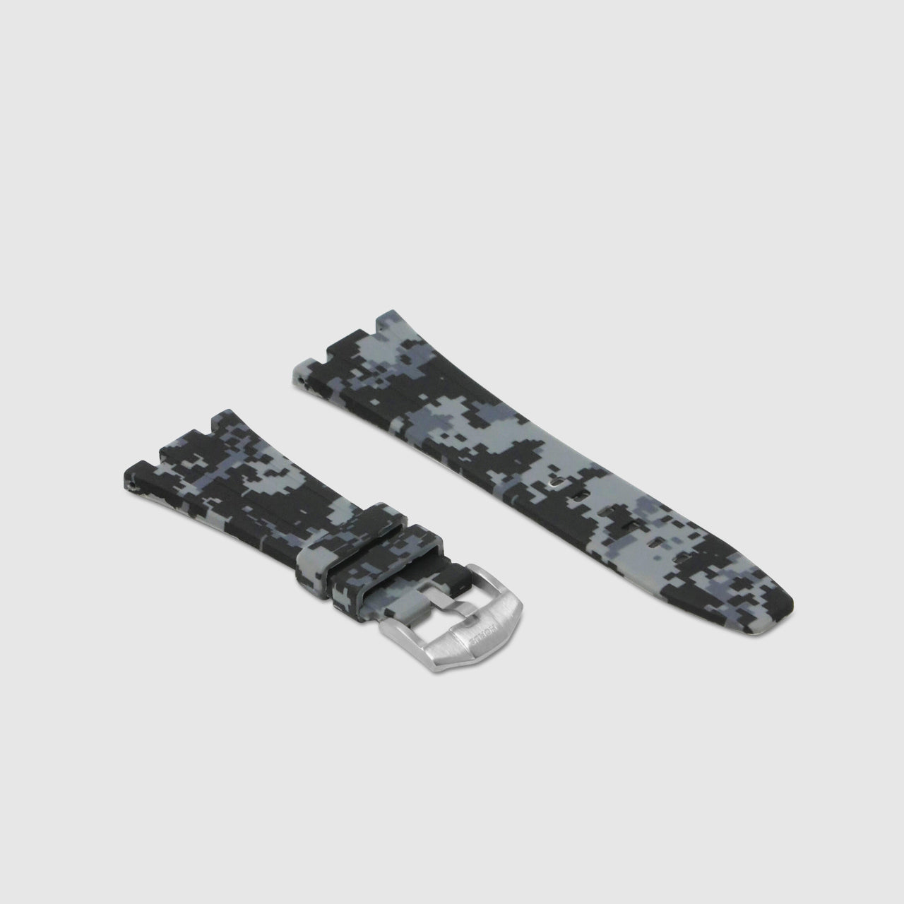 Rubber Strap for Audemars Piguet Royal Oak (41mm) - Graphite Digi Camo ...