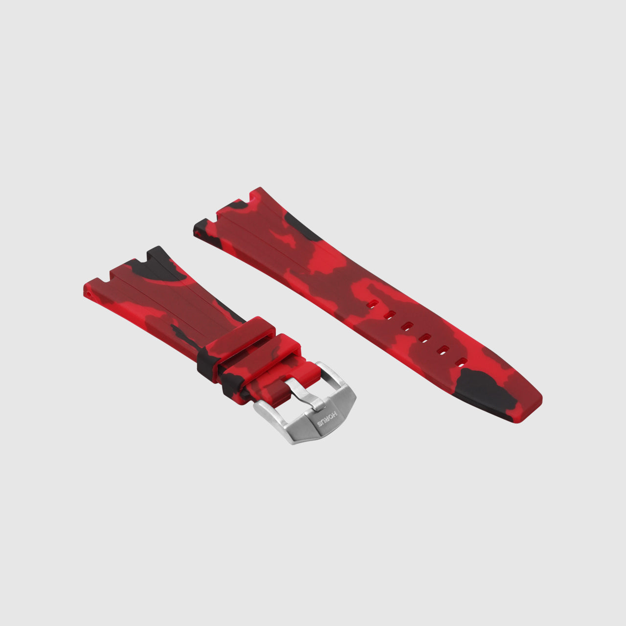 Rubber Strap for Audemars Piguet Royal Oak (41mm) - Red Camo – Horus ...